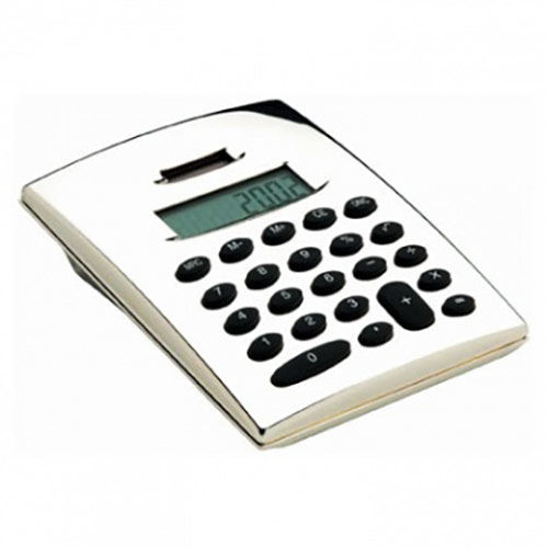 Engraved Silver Plated Pocket Calculators - Business Gifts Express